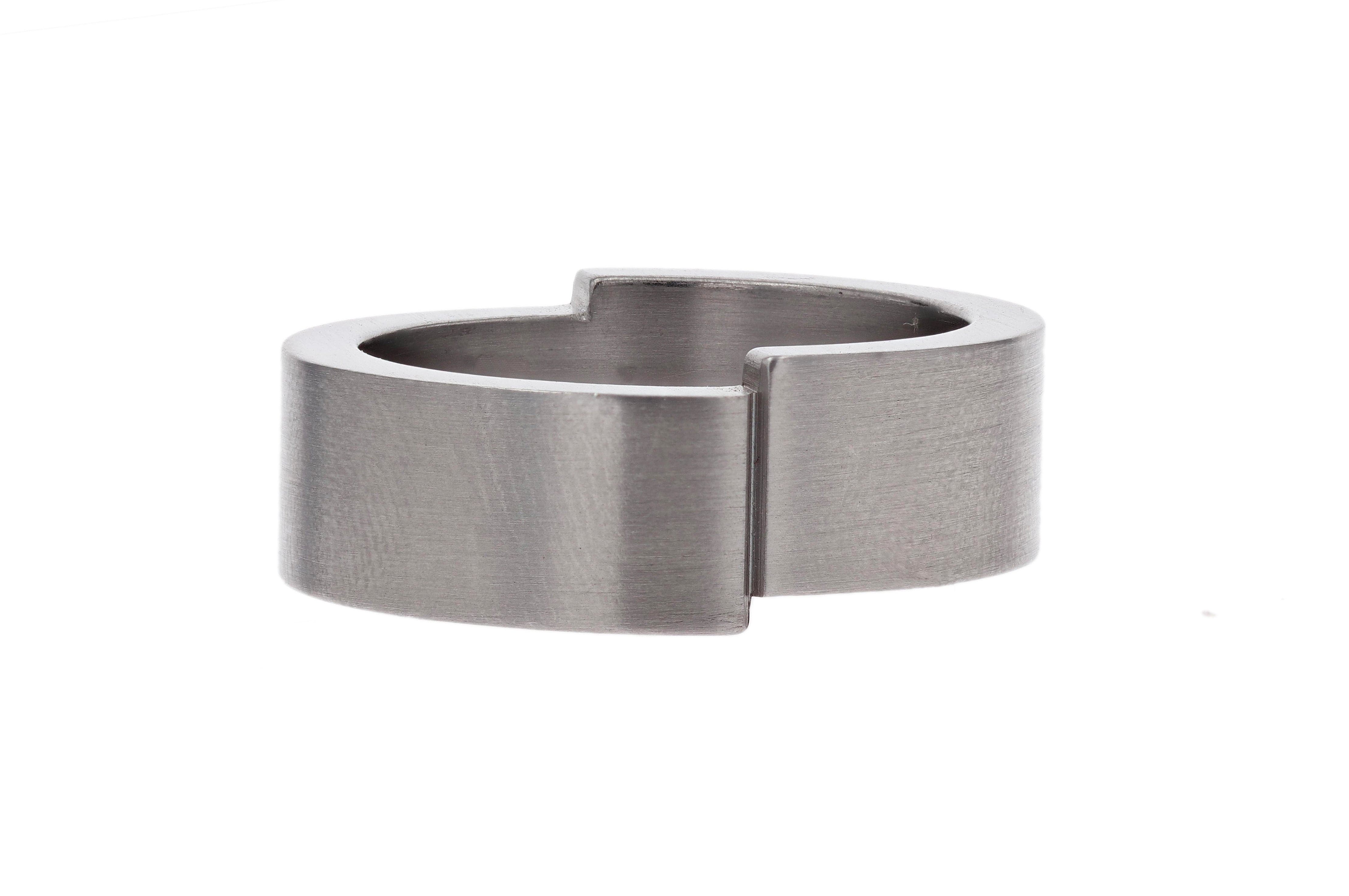 Stainless Steel Overlap Ring | Skeie's Jewelers