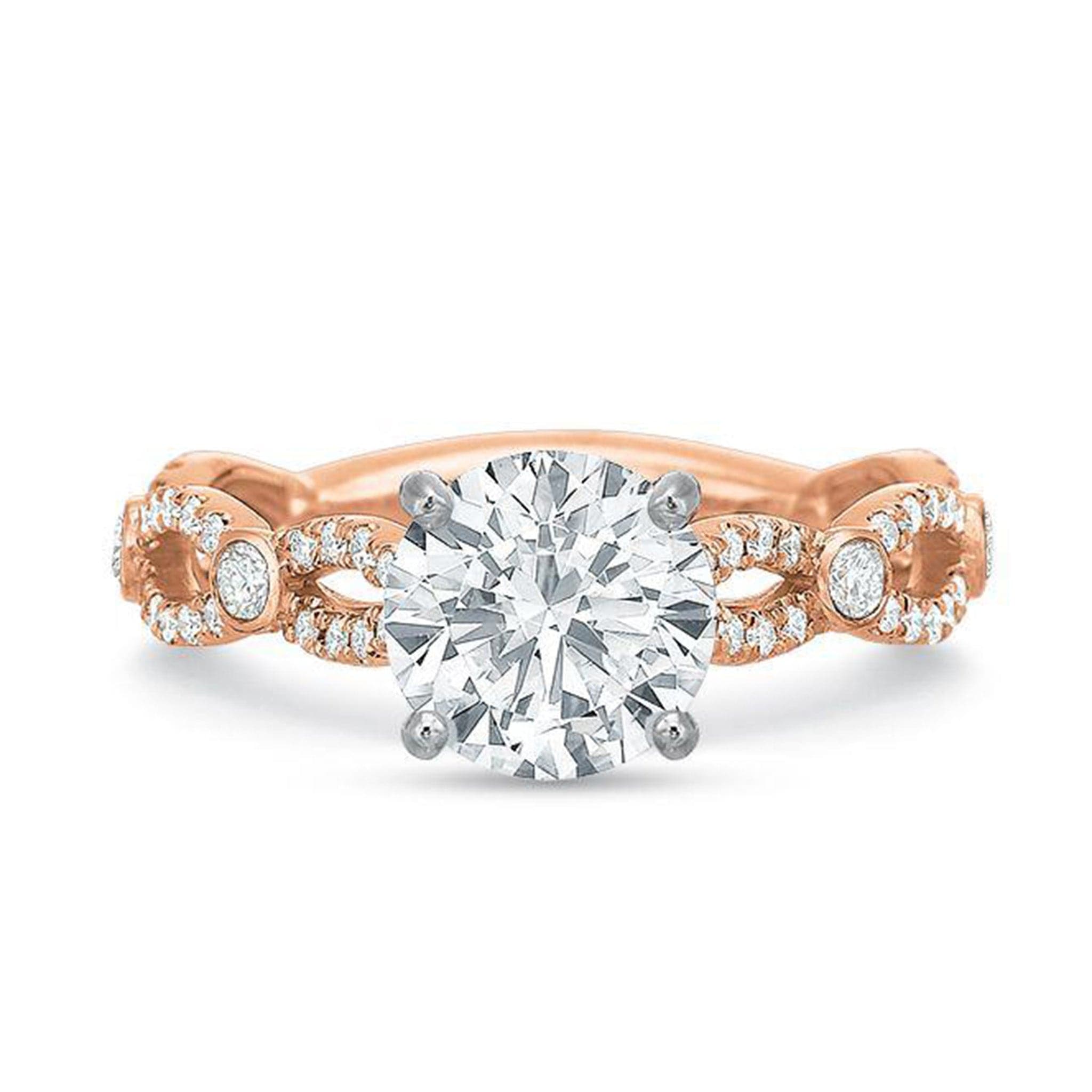 Precision Set Diamond Crusted Infinity Engagement Ring | Skeie's Jewelers